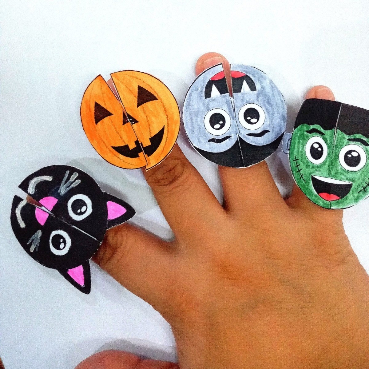 Paper Monster Rings | My Frugal Halloween