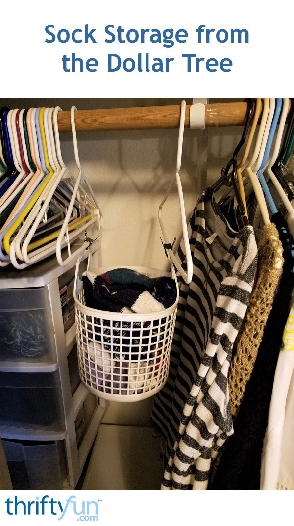 Sock Storage from the Dollar Tree | ThriftyFun