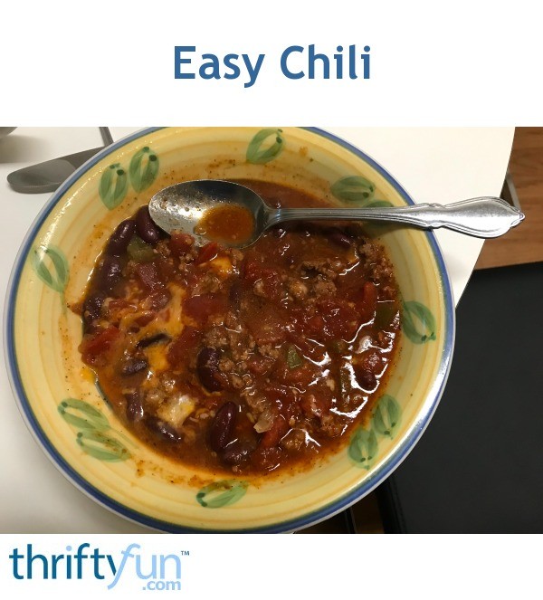 Easy Chili | ThriftyFun
