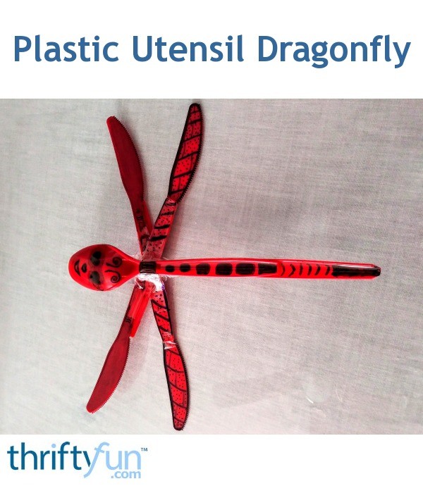 Plastic Utensil Dragonfly | ThriftyFun