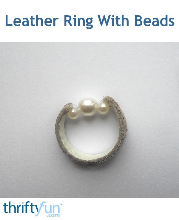 Leather Ring With Beads | ThriftyFun