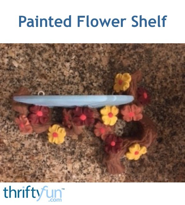 Painted Flower Shelf | ThriftyFun