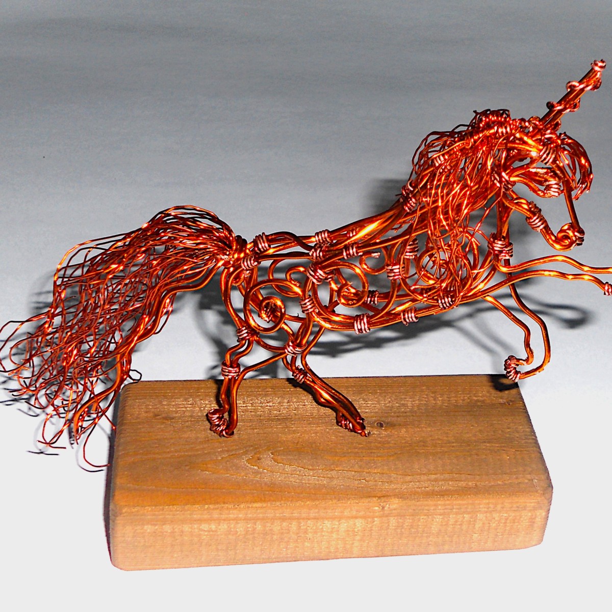 Copper Wire Unicorn from Old Transformer | ThriftyFun