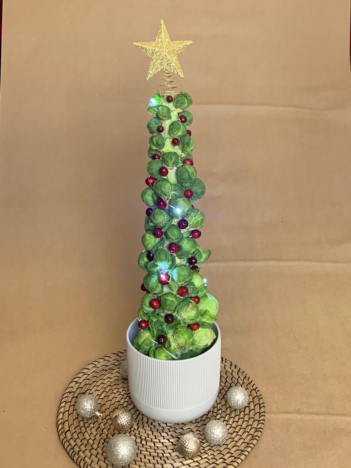 Brussels Sprout Christmas Tree | My Frugal Christmas